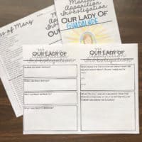 Mary Printables For Catholic Kids