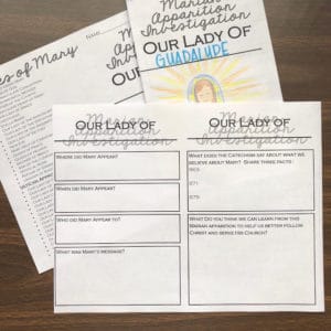 Mary Printables For Catholic Kids